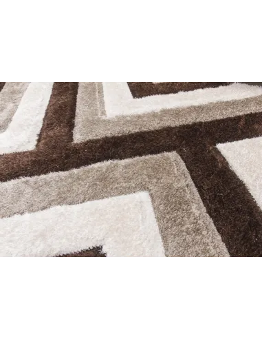 Luxus Cascade 3D Shaggy Rug - Beige