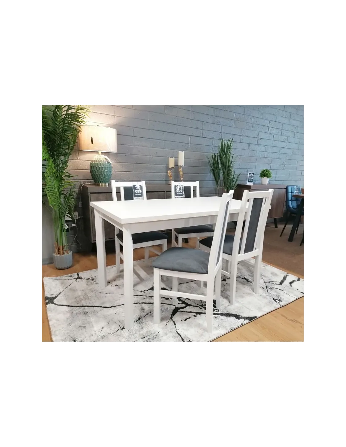Powell 1+4 Extending Dining Set