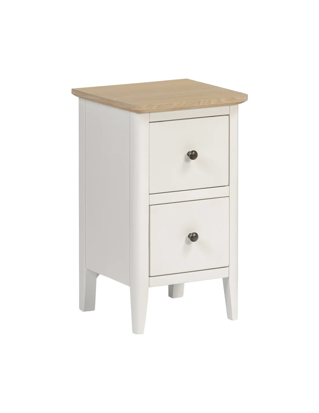 Marlow Narrow Bedside Locker - Coconut Milk